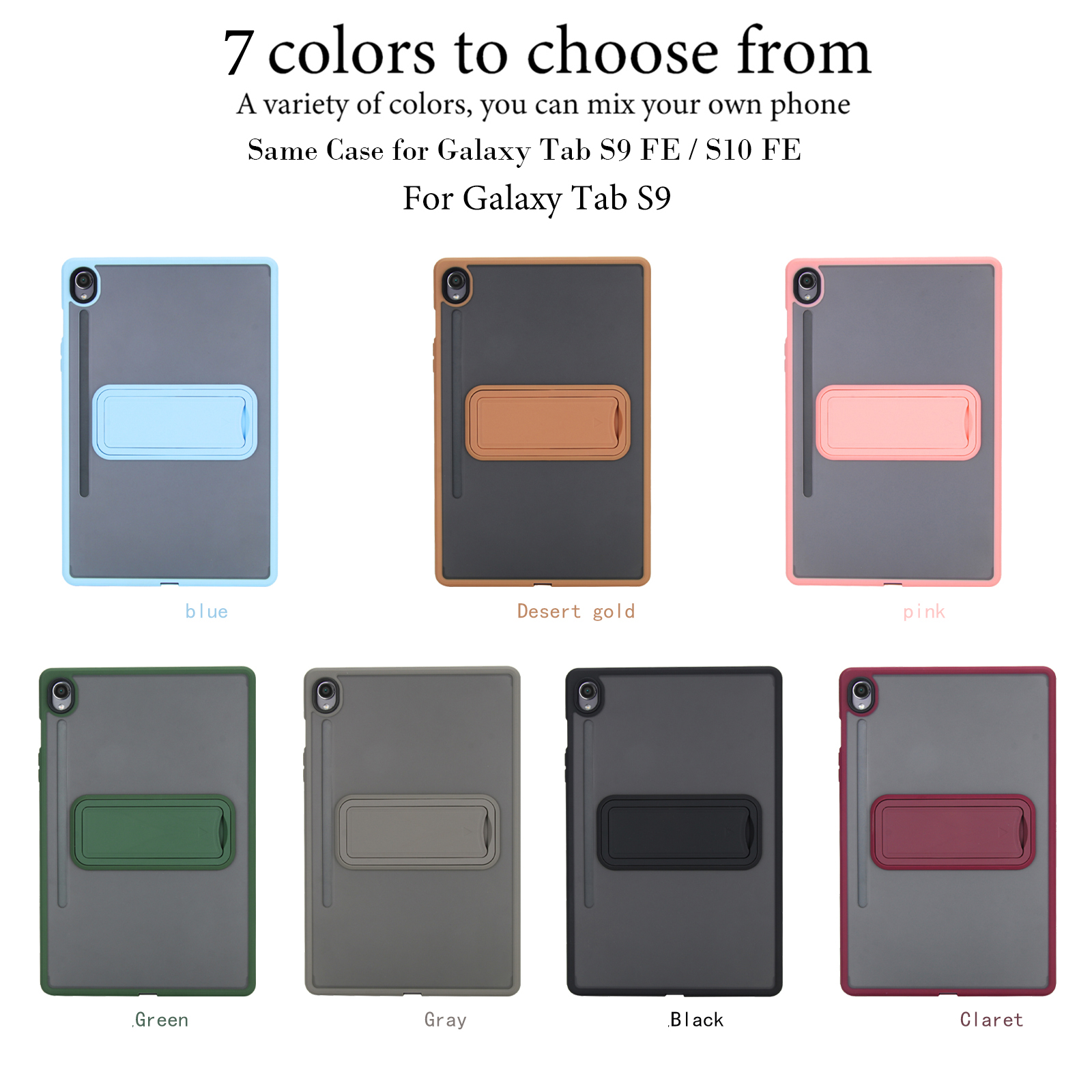 สําหรับ Samsung Galaxy Tab S9 S9FE S10 FE 10.9" 11" 5G Wi-Fi LTE Hard ...