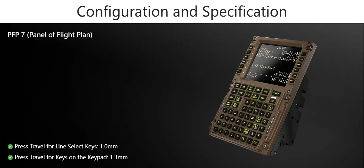 WINWING Flight Simulator PFP 7 PMDG การบินพลเรือนเที่ยวบินจอยสติ๊กแผง ...