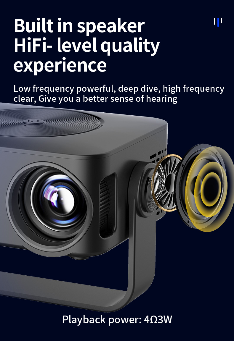 โปรเจคเตอร์มินิ projector mini android 13.0 โปรเจคเตอ โปรเจกเตอร์ โปนเจ ...