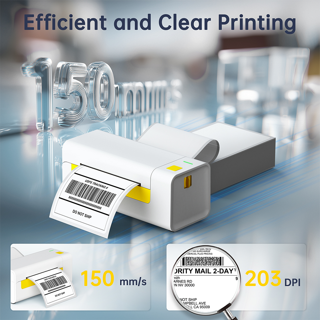 Flashlabel เครื่องปริ้นออเดอร์ Y486 การเชื่อมต่อ Bluetooth ใช้งานได้กับ Android และ iPhone เพื่อ ...