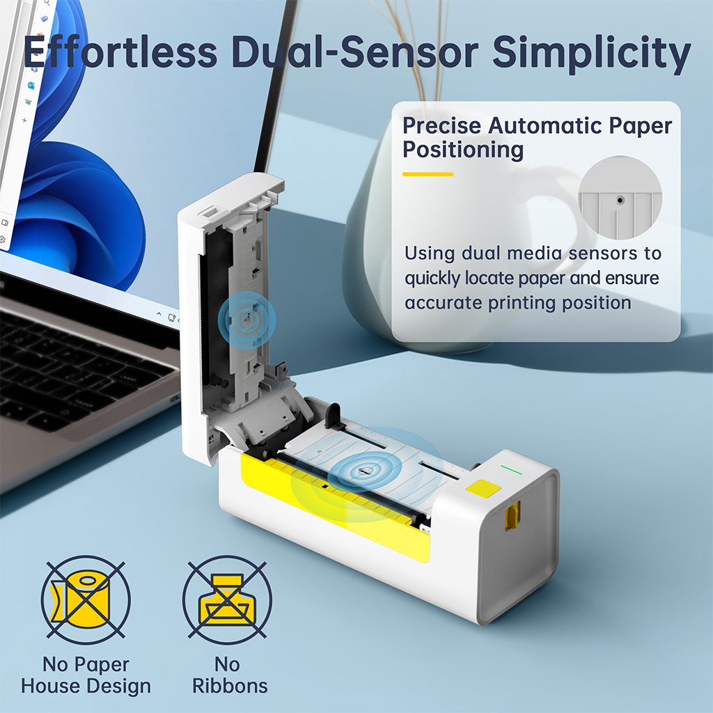 Flashlabel เครื่องปริ้นออเดอร์ Y486 การเชื่อมต่อ Bluetooth ใช้งานได้กับ Android และ iPhone เพื่อ ...