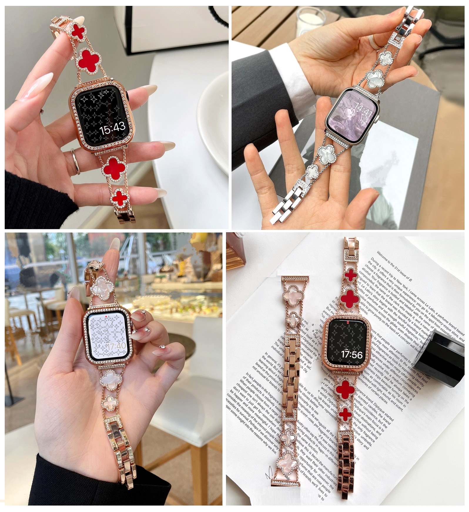 For เคส Huawei watch Fit 4 Case + สาย Huawei Watch Fit 4 Strap Clover ...