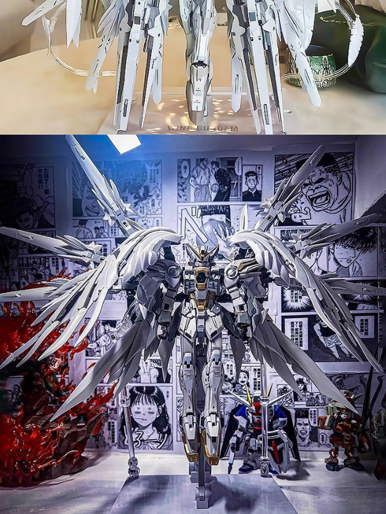 Daban 8827 รุ่นโครงกระดูกโลหะผสม โครงกระดูกโลหะผสม Taipan 8827 Snow White Flying Wing fix Style ...