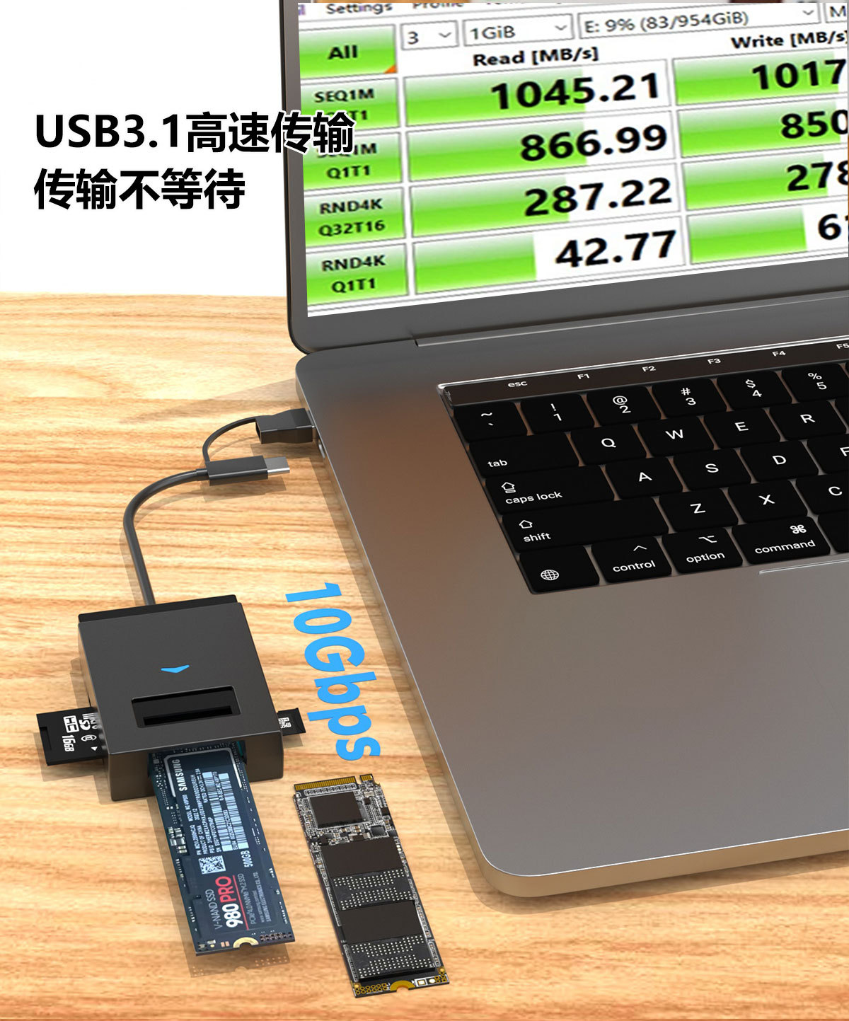 [Youyue] M.2 NVME SSD/TF Direct Socket Easy Drive Cable NGFF NVME ...