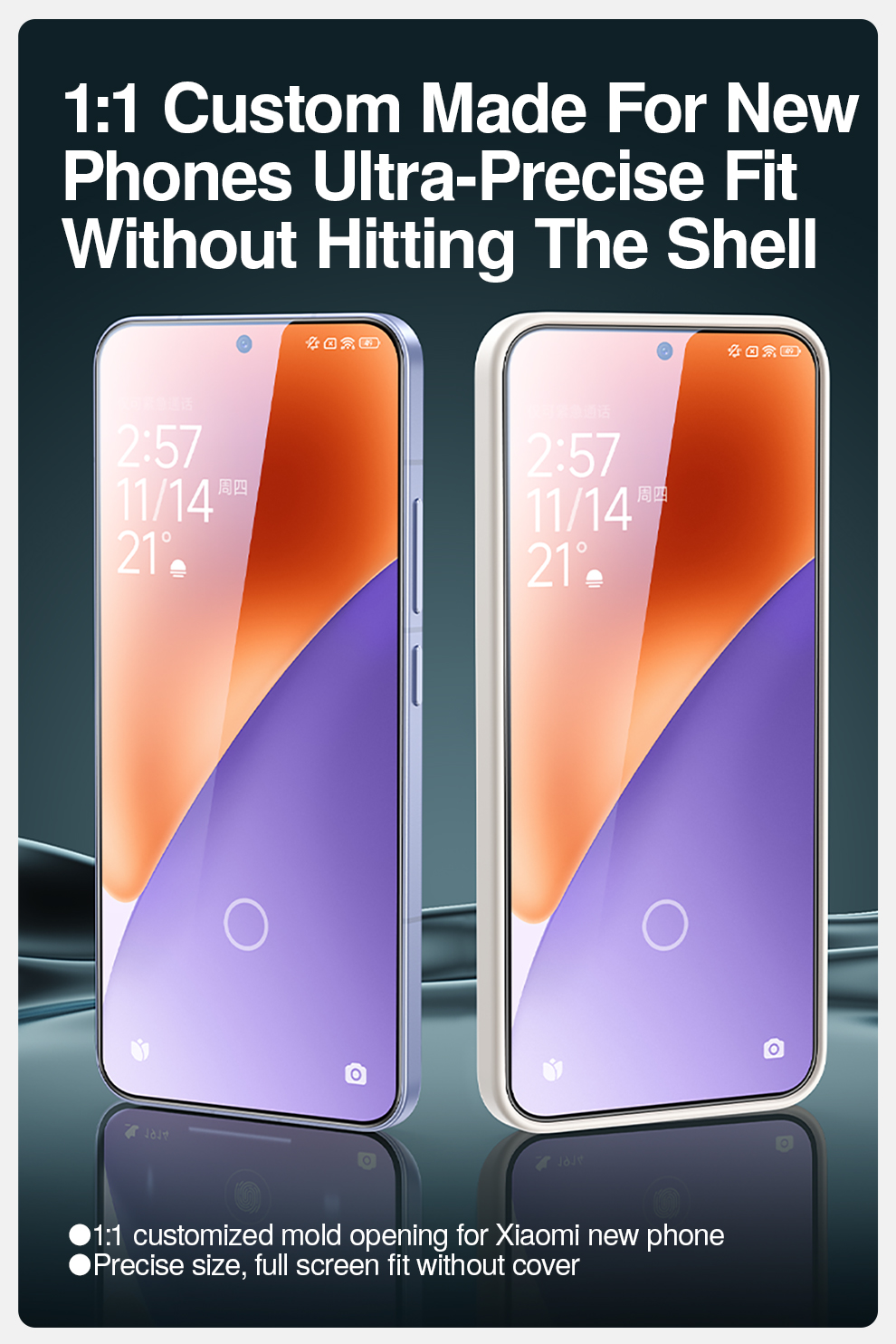 Smartdevil Quick ติดตั้ง 9D กระจกนิรภัยสําหรับ Xiaomi 15/15 Ultra ครอบคลุมแบบเต็มหน้าจอโค้ง Drop ...