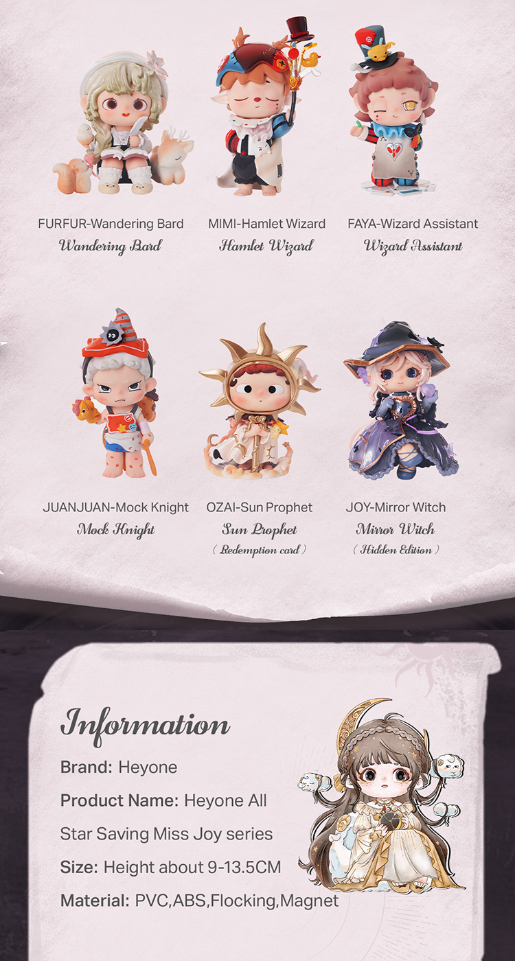 Heyone All Star Saving Miss Joy Series Mystery Box Blind Box รูปน่ารัก ...