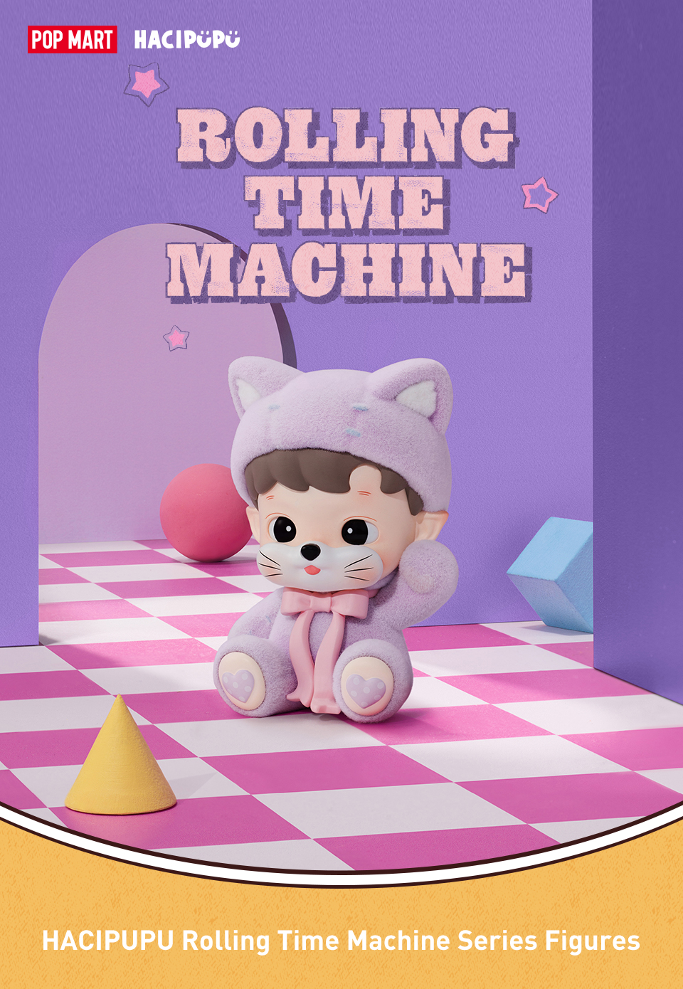 POP MART HACIPUPU Rolling Time Machine Series Blind Box Action Toys Figure Birthday Gift Kid Toy ...