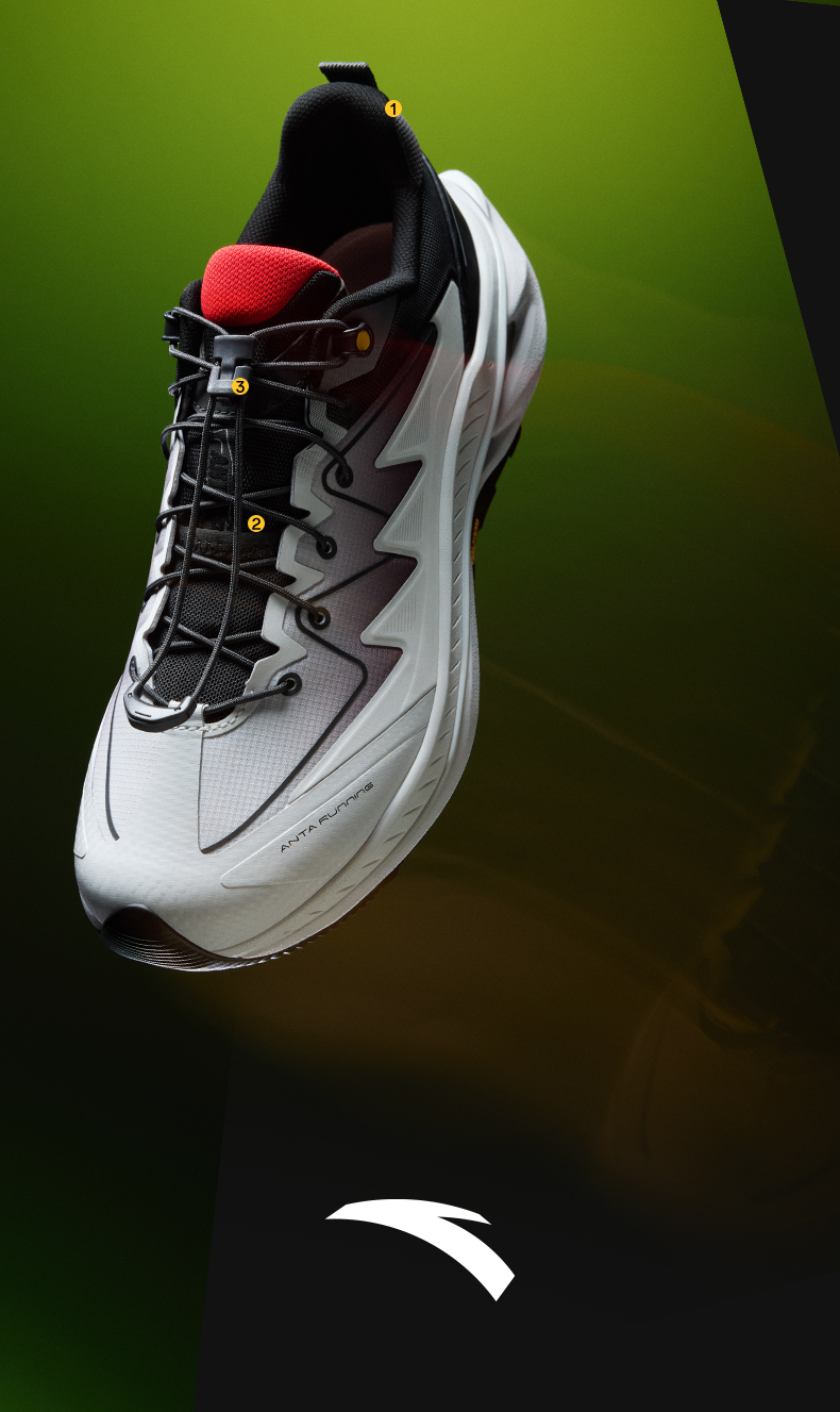 ANTA Men TanYe PRO V2 รองเท้าวิ่ง Vibram เดินป่าเดินกีฬากลางแจ้งรองเท้า ...