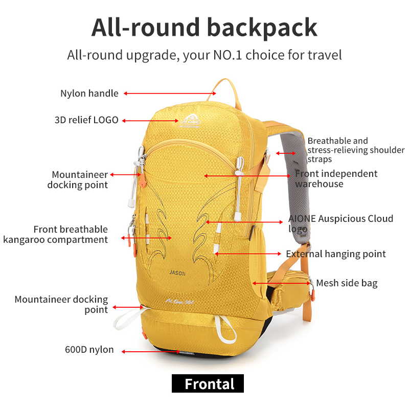 BASE OUT 30L เป้สะพายหลังสำหรับเล่นกีฬากลางแจ้ง เป้สะพายหลังสำหรับการเดินป่า เป้สะพายหลังน้ำหนัก ...