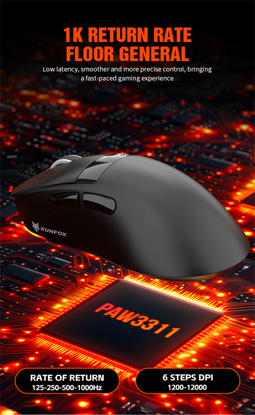 XUNFOX H9 Pro ไมโครโฟนเกมมิ่งไร้สาย Triple-Mode แท่นชาร์จ 2.4G + Bluetooth + แบบมีสาย 6 เกียร์ ...