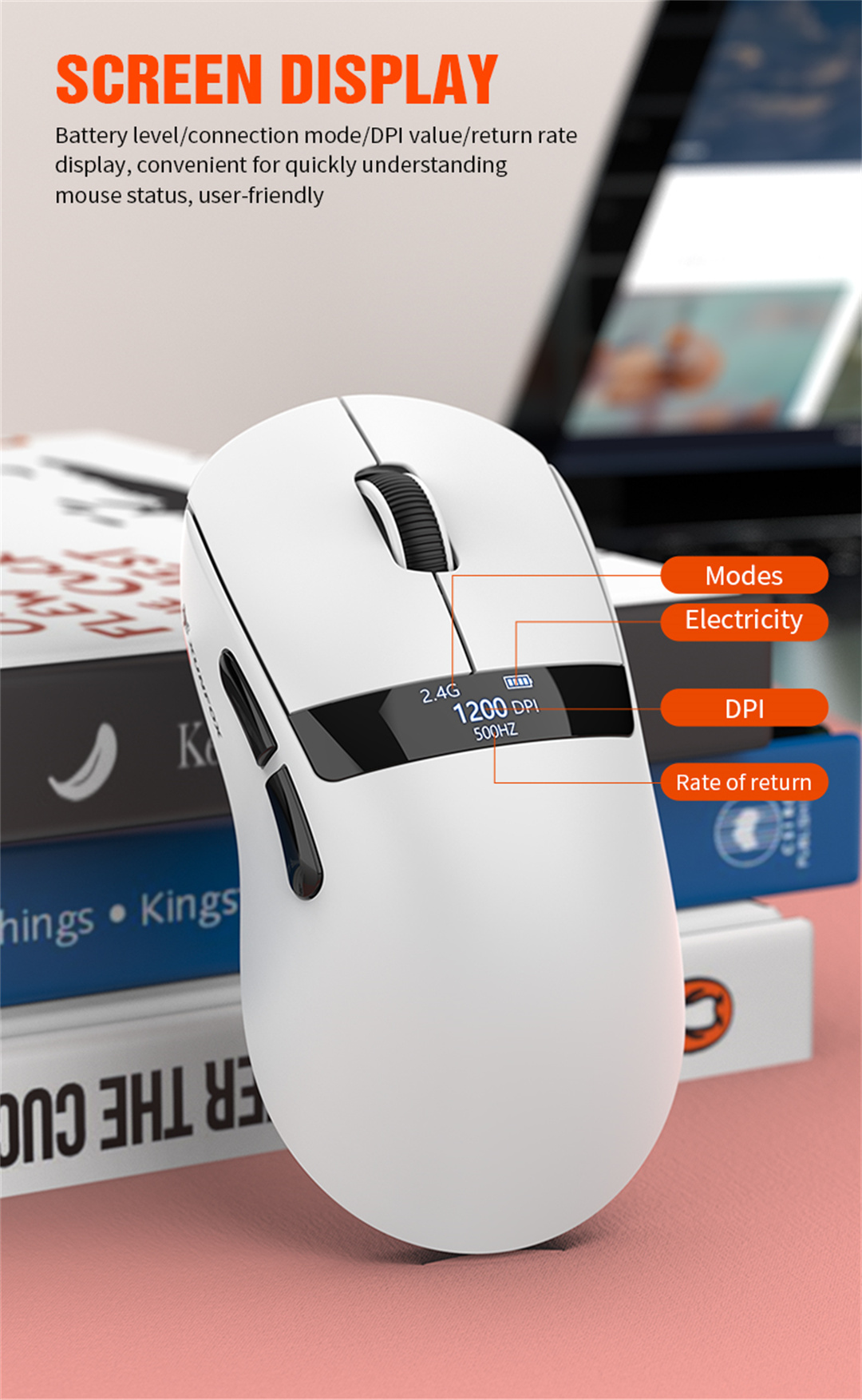 XUNFOX H9 Pro ไมโครโฟนเกมมิ่งไร้สาย Triple-Mode แท่นชาร์จ 2.4G + Bluetooth + แบบมีสาย 6 เกียร์ ...