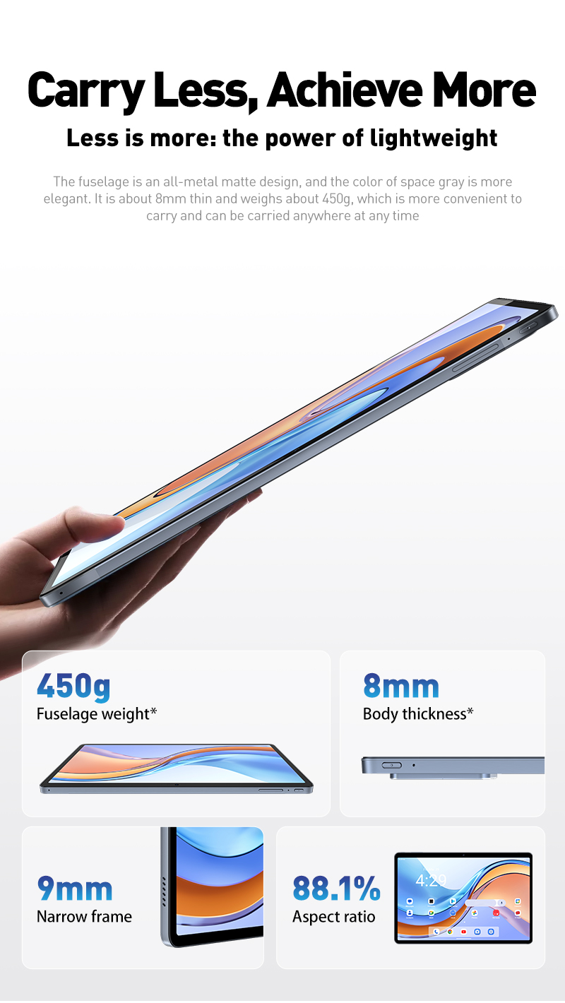 SUXI A3 Pad tablet แท็บเล็ต 10.1นิ้ว 6000mAh 12+128 Unisoc T606 Dolby ...