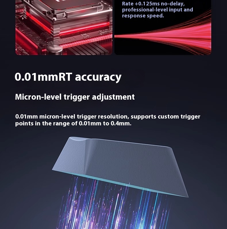 MACHENIKE Raid68 Magnetic Wired Keyboard 65% Hot swappable RGB 0.01 มม.RT 0.125ms Delay Custom ...