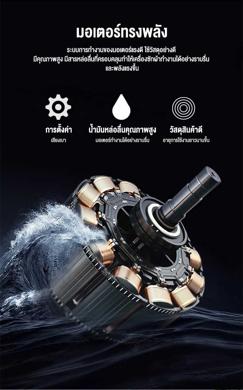 เครื่องซักผ้า 2 ถัง น้ำหนักสินค้า 14KG（ความจุถังซัก 6.5KG+ความจุถังปั่นหมาด 4.5KG) เครื่องซักผ้า ...