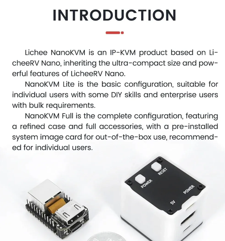 Sipeed NanoKVM PiKVM การดําเนินงานรีโมทคอนโทรลขนาดเล็กและเซิร์ฟเวอร์ ...