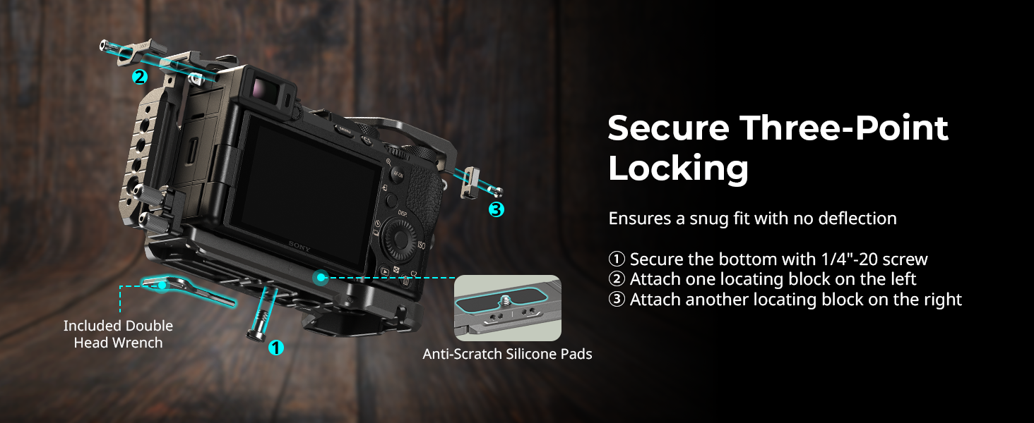 Smallrig กล้องกรงสําหรับ Sony Alpha 7C II / 7CR, "HawkLock" Quick ...