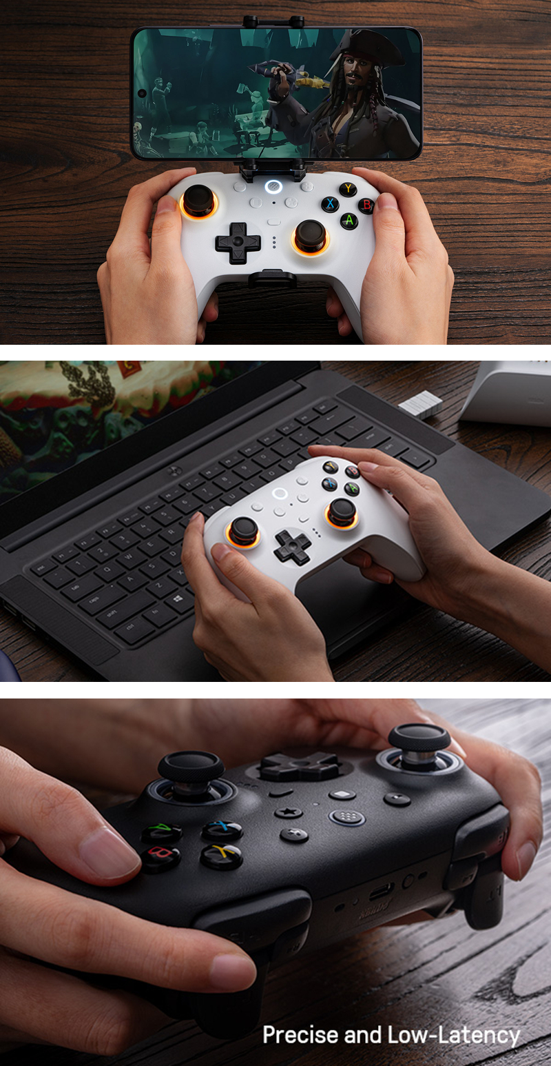 8bitdo Ultimate 2 คอนโทรลเลอร์ไร้สายสําหรับ Windows PC Android Steam ...