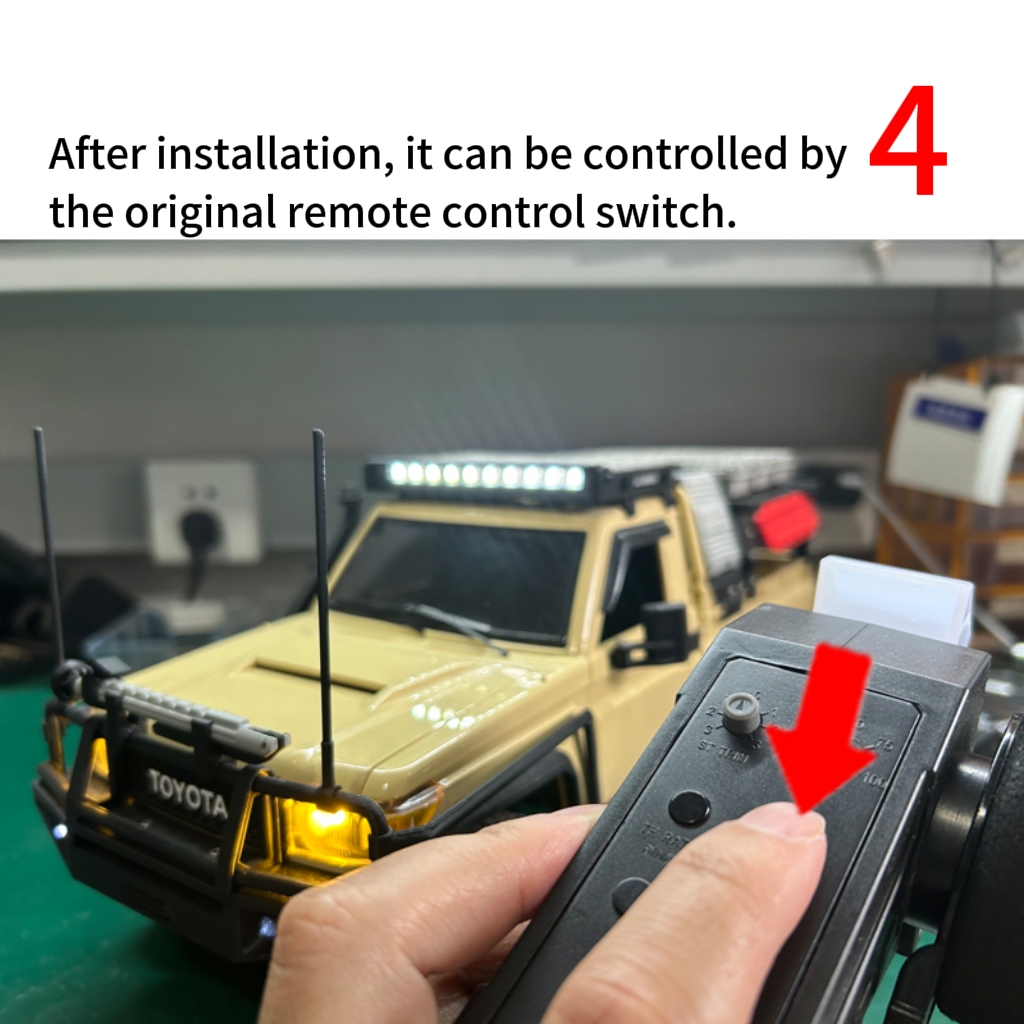 KOShobby Roof Spotlight สําหรับ MN82 MN82pro MN82S LC79 RC crawler รถ ...
