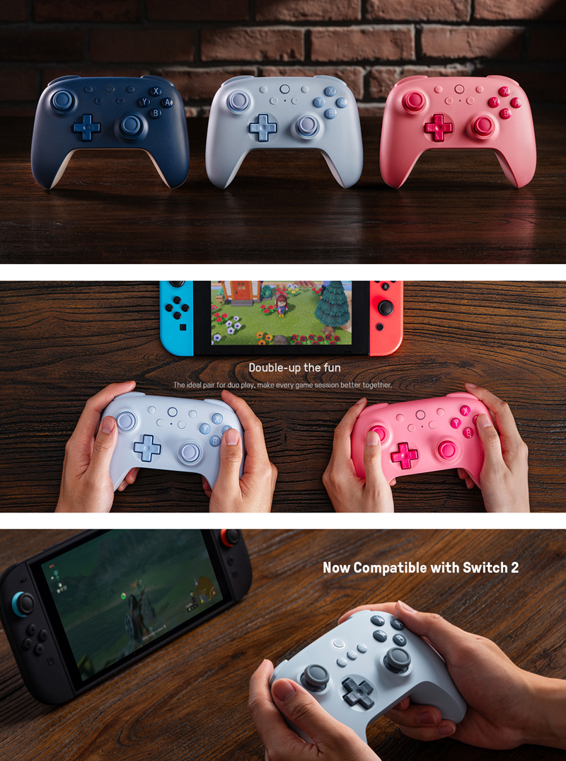 8BitDo Ultimate 2C บลูทูธสําหรับ Nintendo Switch 2/สวิทช์ OLED/สวิทช์ ...