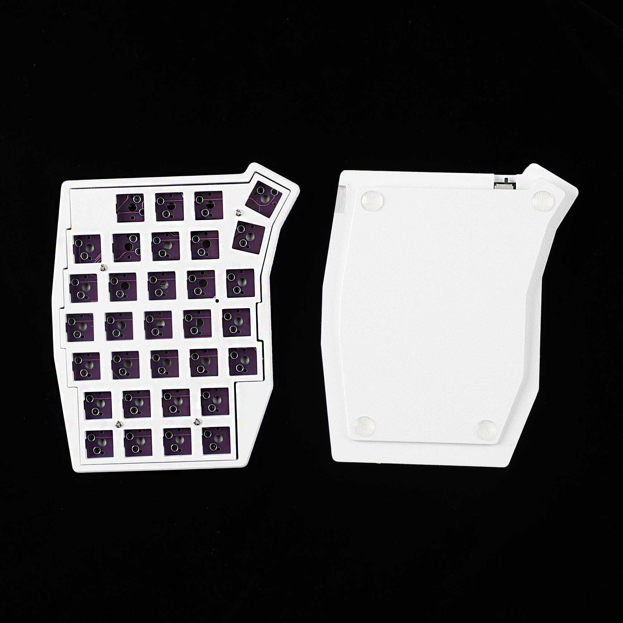 YMDK Sofle 2.4Ghz Wireless Split 64 Ergonomic Hotswappable 60% เค้าโครง 3D PLA Vial All Key ...