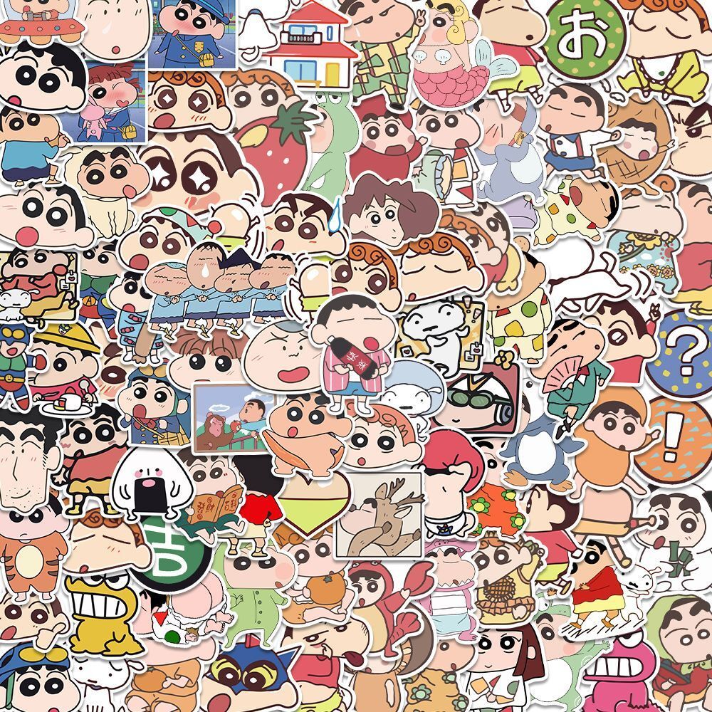 สติ๊กเกอร์ Crayon Shin-chan & SpongeBob 50 ชิ้น - สติ๊กเกอร์ไวนิลกัน ...