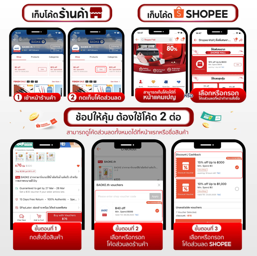 BAOKE MS221 Permanent Marker Ink Refill หมึกเติม ปากกามาร์คเกอร์ 45ml ...