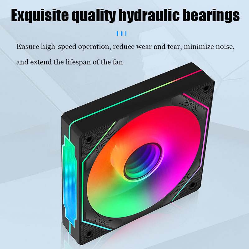 พัดลมระบายความร้อน 4 Pro 4th Generation 5v3 Pin 12CM ARGB PWM เลนส์คู่คอมพิวเตอร์พัดลมฮีทซิงค์ ...