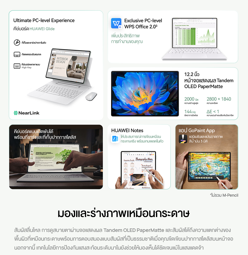 [4.25 - 4.27 | โค้ดลดเพิ่ม 10%] HUAWEI MatePad Pro 12.2" 2025 | แท็บเล ...