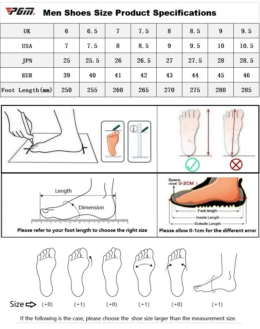 PGM GOLF รองเท้ากอล์ฟฝึกซ้อม ผู้ชาย หนังไมโครไฟเบอร์เกรดพรีเมียม กันน้ำ ...