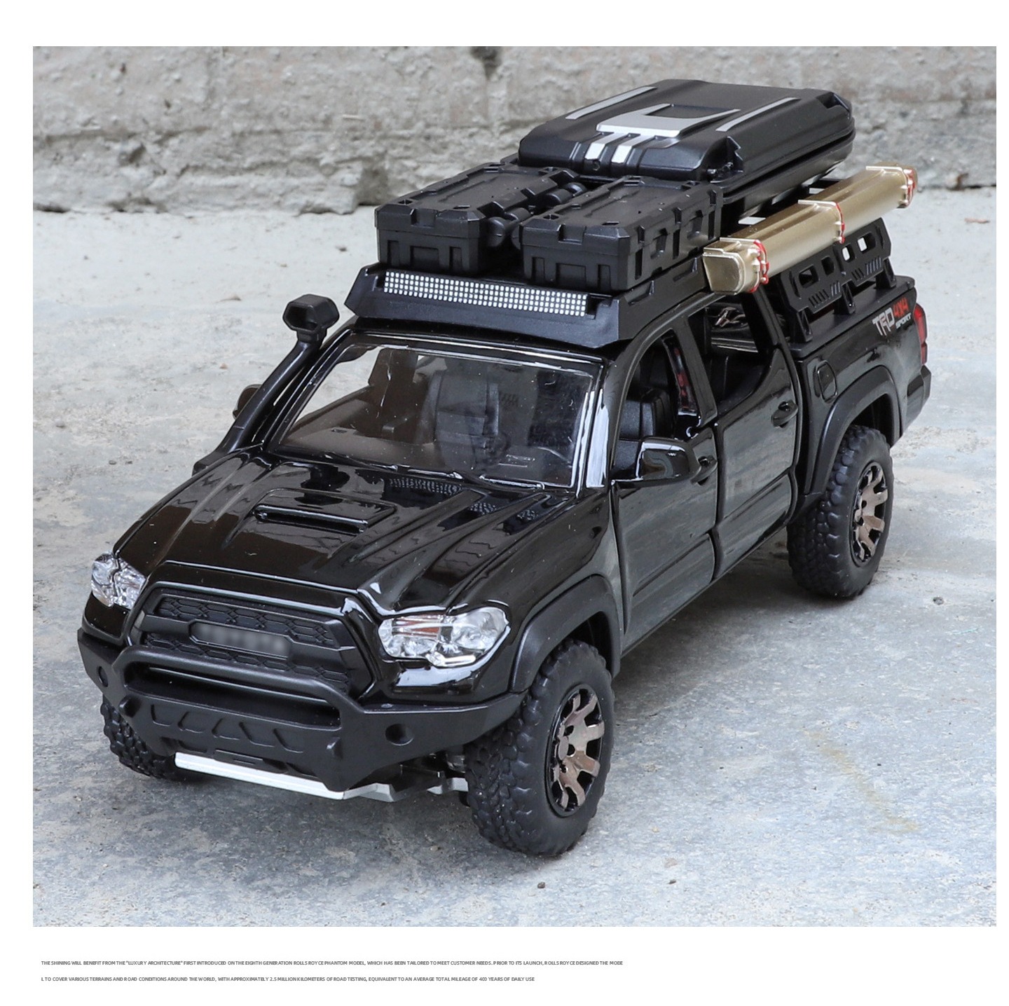 1:32 TOYOTA TACOMA Diecast รุ่นของเล่นรถเสียงแสงดึงกลับเด็กเด็กของขวัญ ...