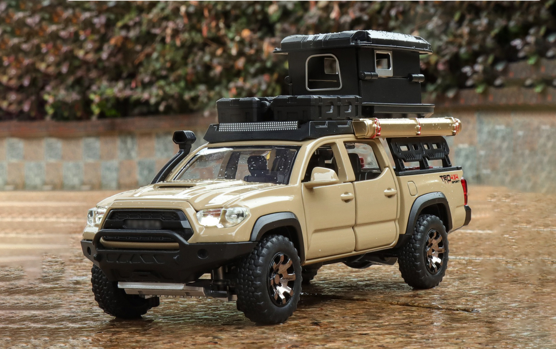 1:32 TOYOTA TACOMA Diecast รุ่นของเล่นรถเสียงแสงดึงกลับเด็กเด็กของขวัญ ...