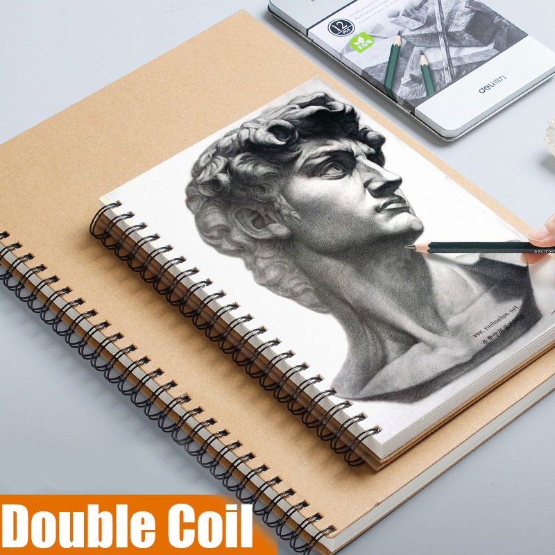 sketchbook สมุดสเก็ตช์ 60 หน้า A6/A5/16K/A4/8K/A3 สมุดวาดรูปแบบเกลียว สมุดวาดภาพ สำหรับทุกคน ...