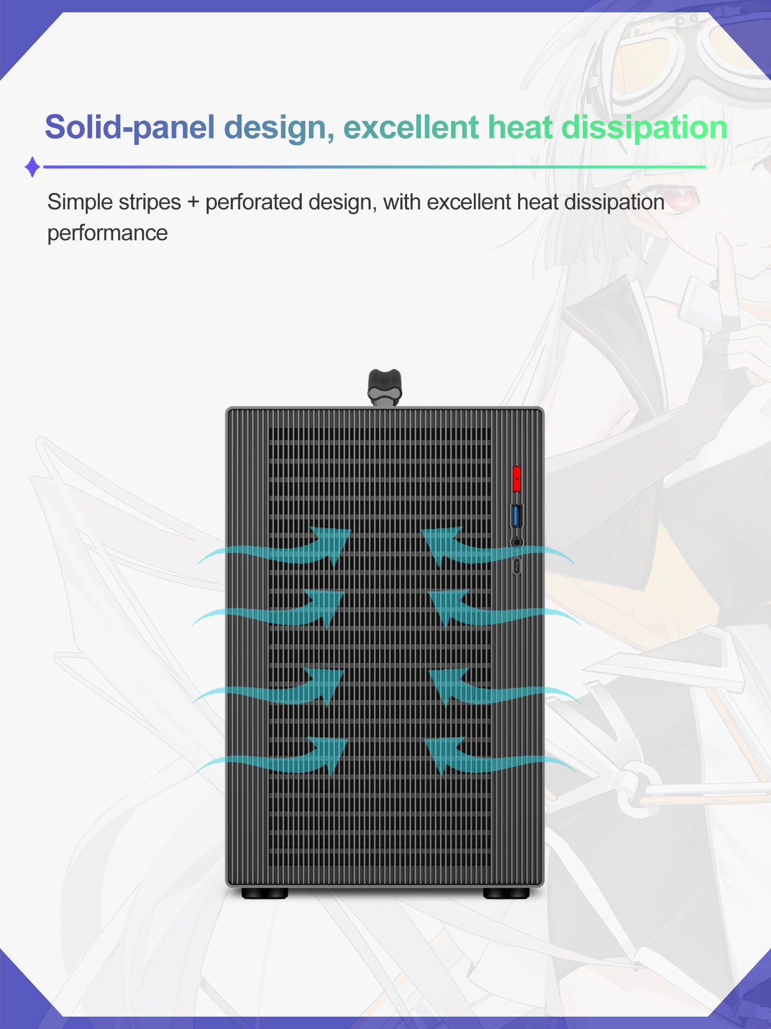 Power Train X-GAMERX M1 มือถือเคสคอมพิวเตอร์พกพาด้านข้างโปร่งใส MINI ...