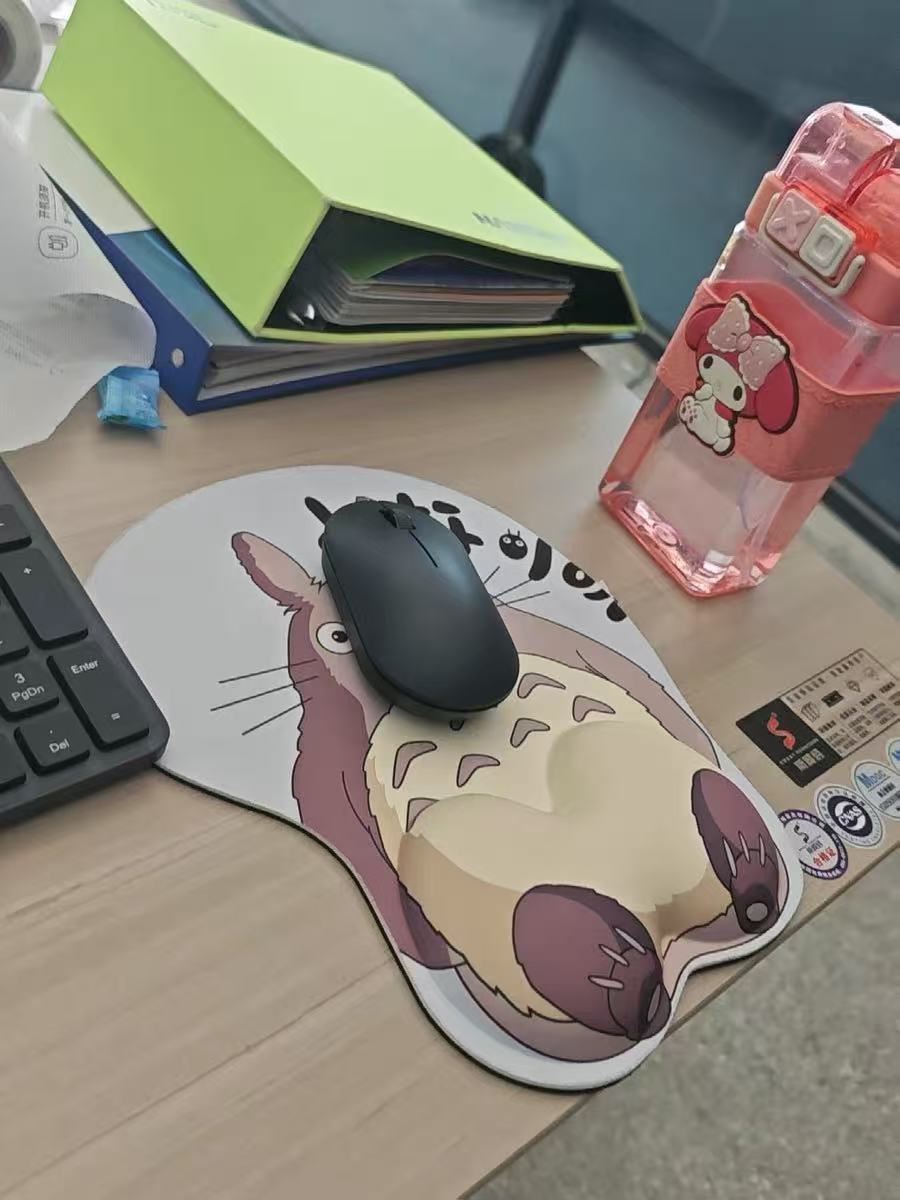 แผ่นรองเมาส์การ์ตูนและแป้นพิมพ์แผ่นรองข้อมือแผ่นป้องกันข้อมือยางแผ่นรอง ...