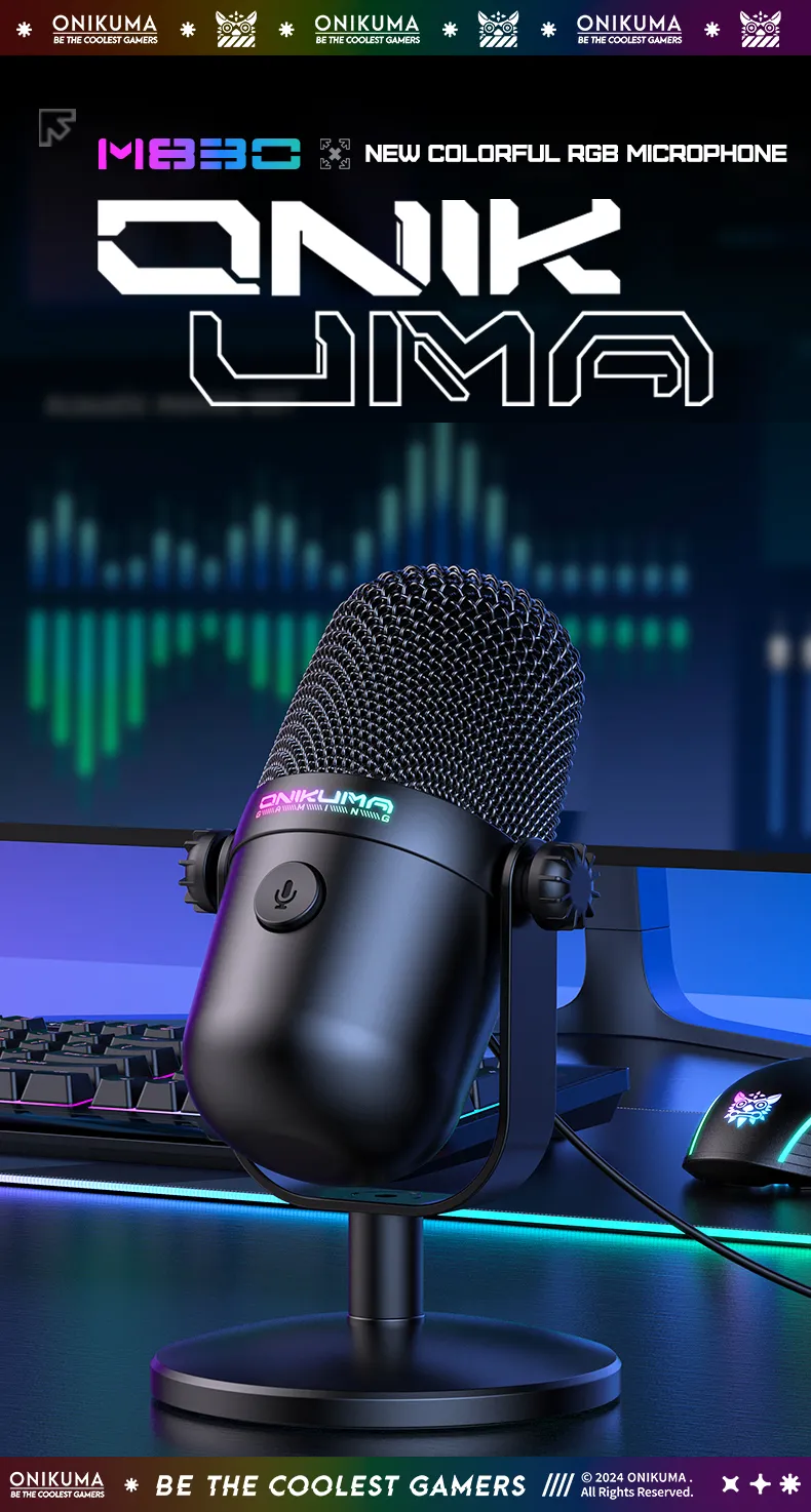 ONIKUMA M830 USB MICROPHONE ไมโครโฟนตั้งโต๊ะ ไมค์มีสาย ไมโครโฟนมีสาย ...