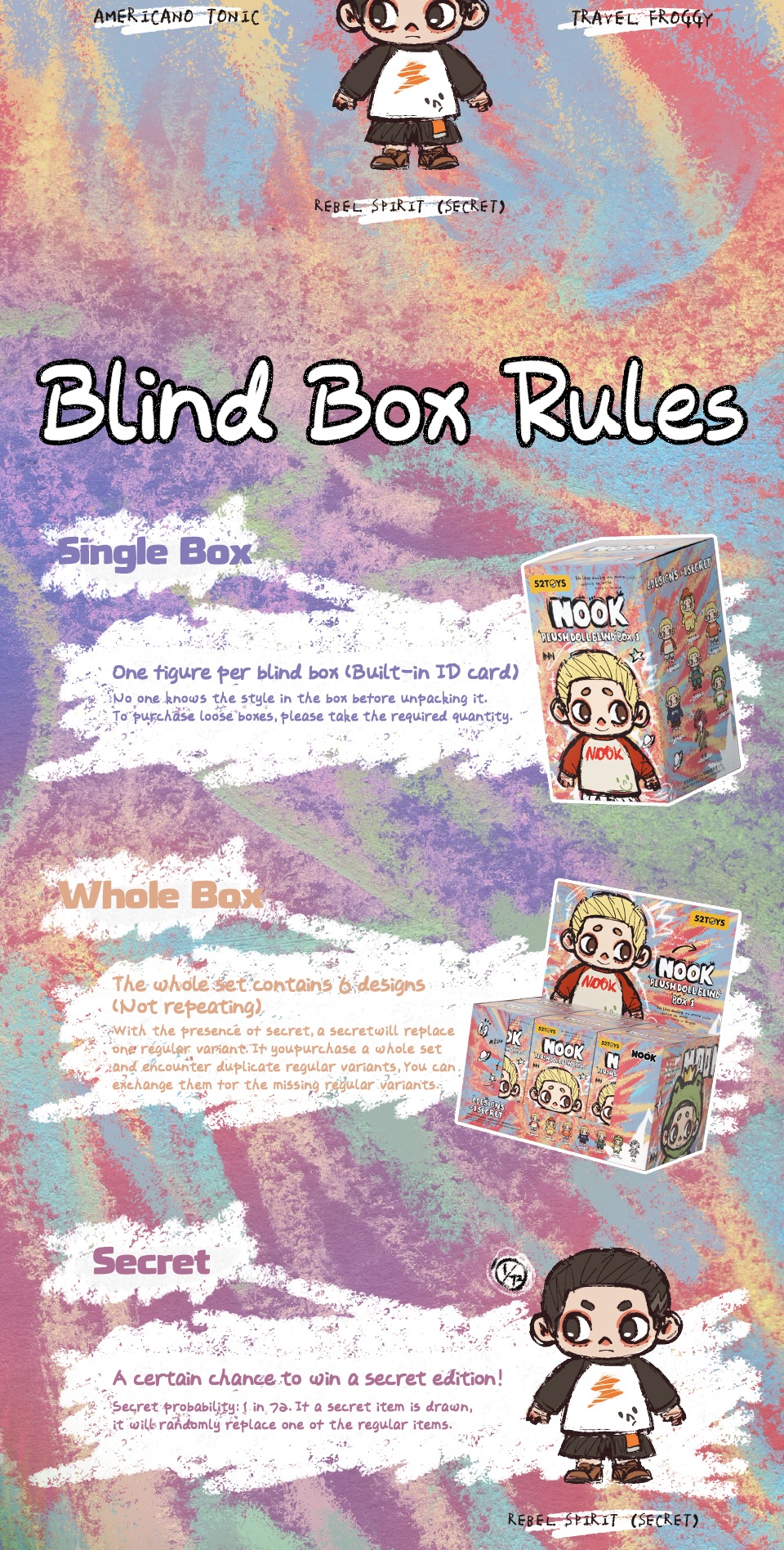 52TOYS NOOK OOTD Plush Doll Blind Box—1st Edition Figure Toy | Shopee ...