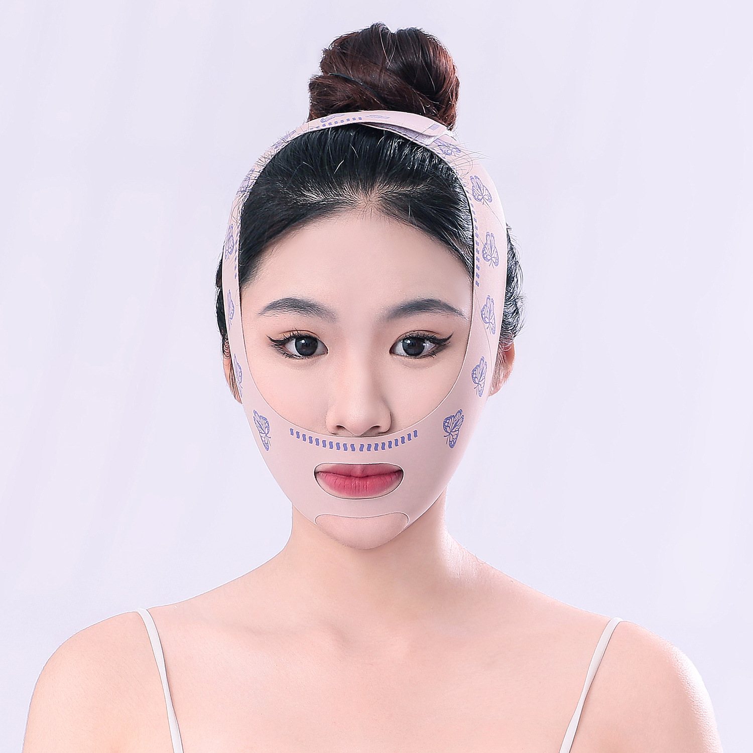 V-line Face Shaper Face Slimming Bandage สายรัดนวดหน้า Chin Cheek Lift ...