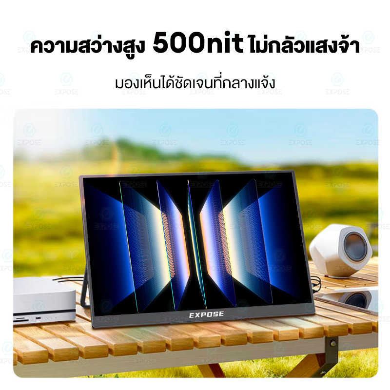 EXPOSE 14.8 60Hz Kickstand Portable Gaming Monitor, 1080P FHD，type-c ...