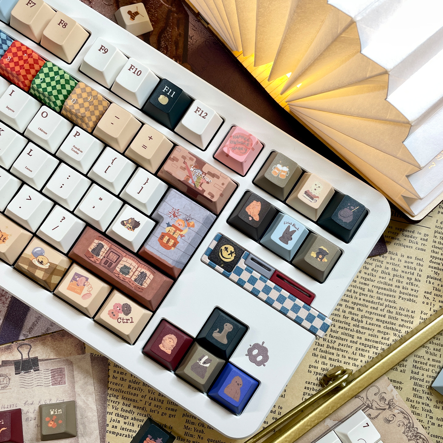 Harry Potter Diagon Alley Keycaps 135 KEYS ชุดปุ่มกด PBT โปรไฟล์ ...