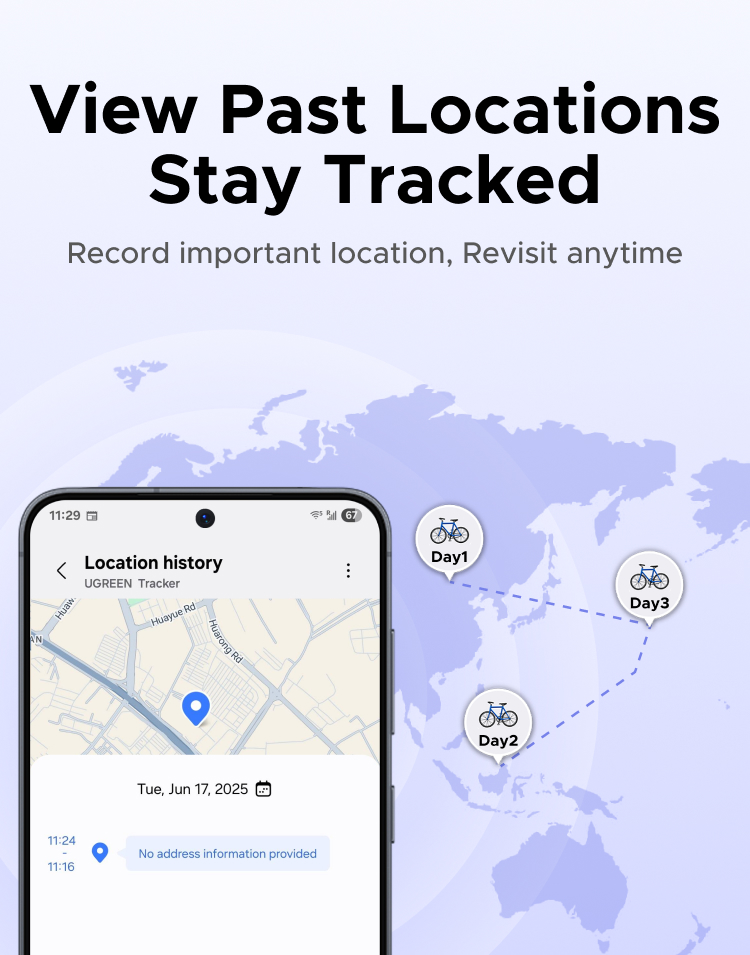 UGREEN Tracker Slim Work พร้อม Samsung SmartThings AirTag Smart Tracker ...