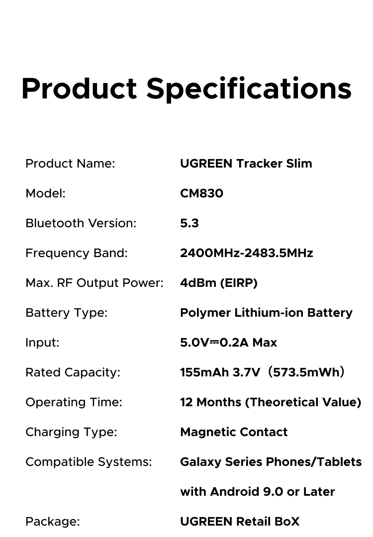 UGREEN Tracker Slim Work พร้อม Samsung SmartThings AirTag Smart Tracker ...