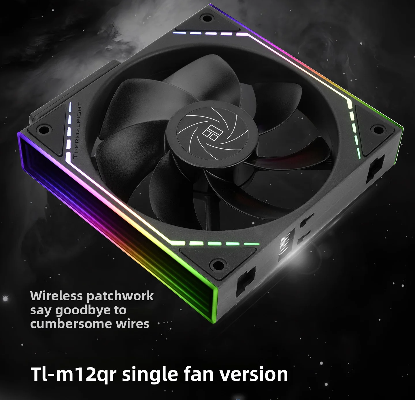 Thermalright TL-M12Q ARGB 120 มม.พัดลมไร้สาย Splicing CPU พัดลม ARGB แช ...