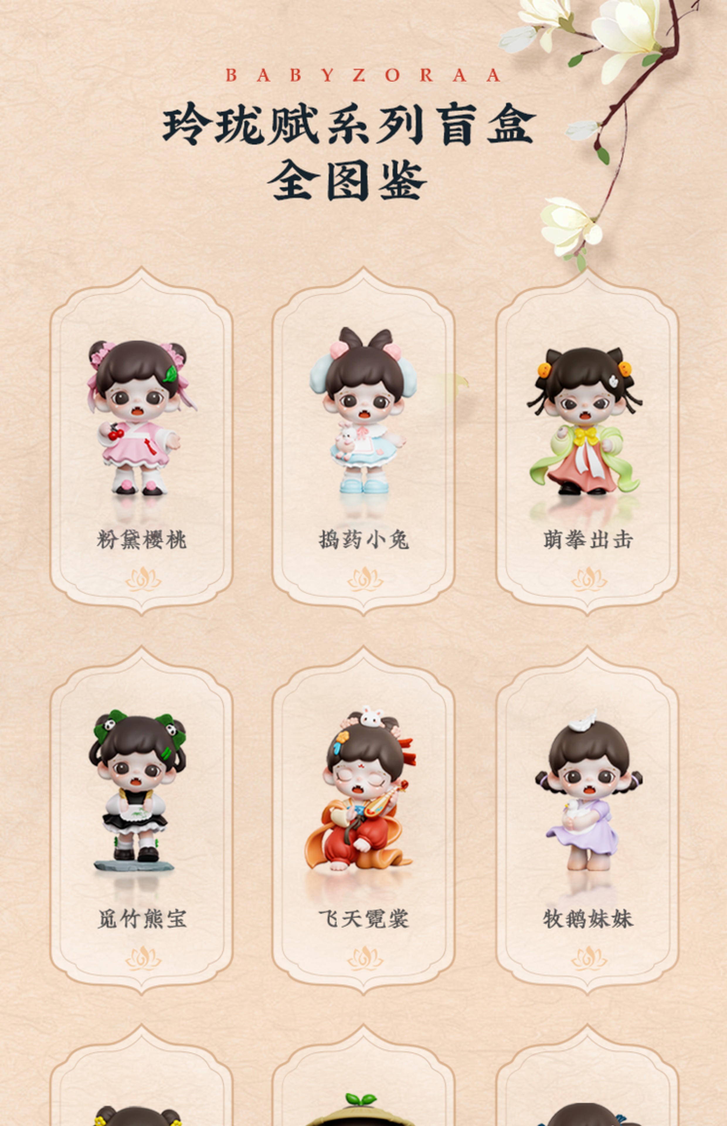 ⚡เตรียมการจัดส่ง⚡กล่องสุ่ม TNTSPACE Zora Delicate Fu Series Mystery Box ...