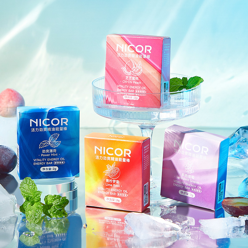 [2 ชิ้น] NICOR Double Hole Nasal Inhaler จมูกสดชื่น Stick Energizing ...