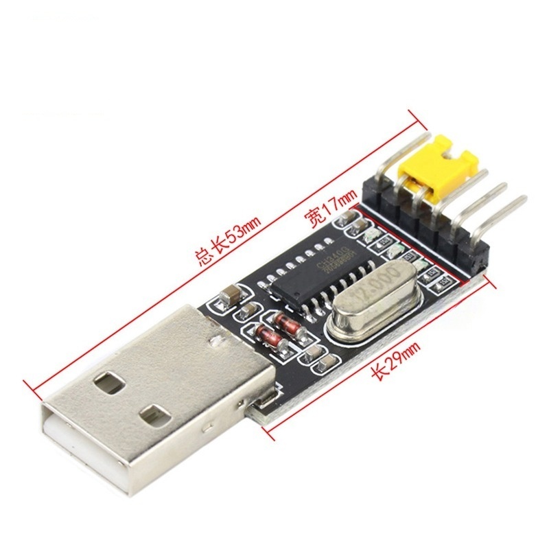 CH340G โมดูล USB ถึง TTL Serial Port กระพริบบอร์ด STC Microcontroller ...