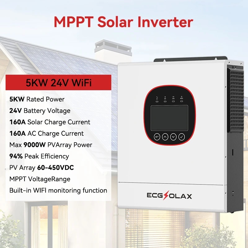 (NEW) 5KW Off Grid / On Grid MPPT Hybrid Solar Inverter สร้างขึ้นใน ...