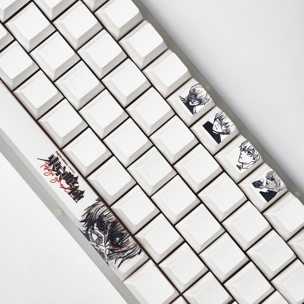 12pcs Anime Keycaps เชอร์รี่ PBT Dye Sublimation Mechanical Keycaps DIY ...