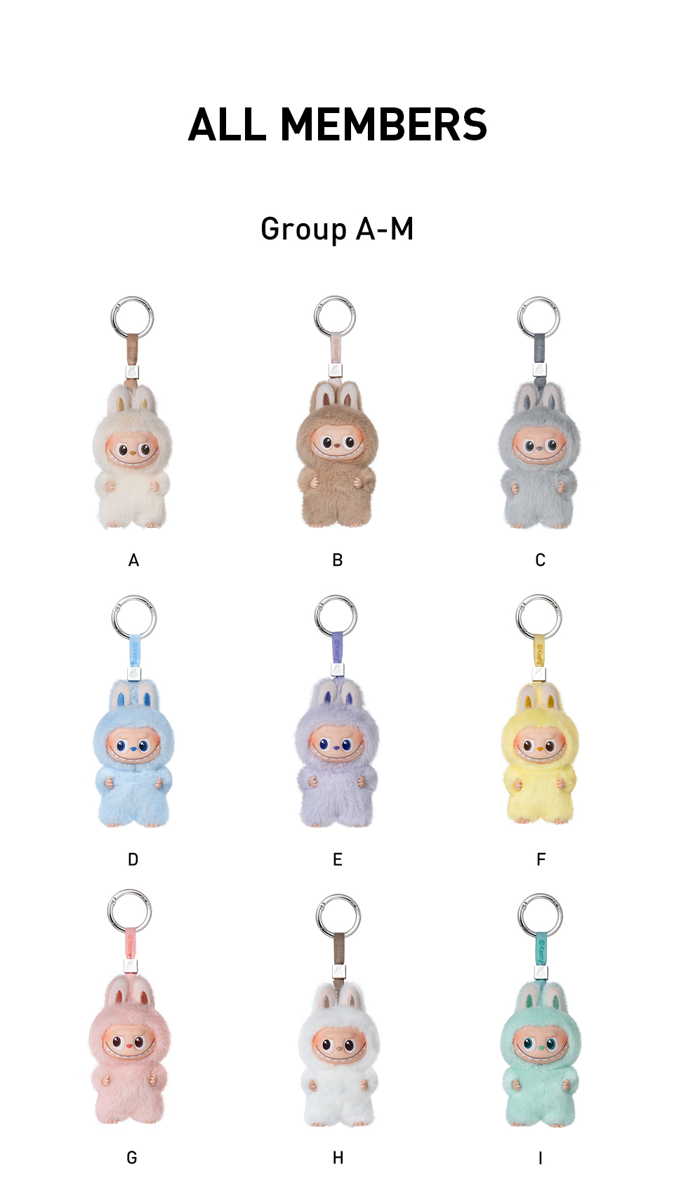 POP MART THE MONSTERS Pin for Love Series-Vinyl Plush Pendant Blind Box ...