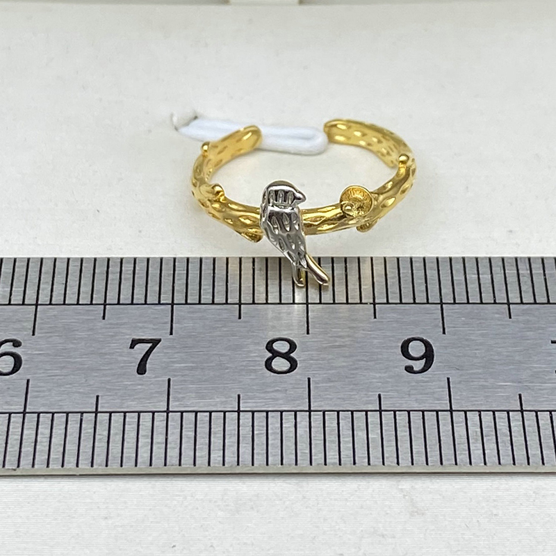 แหวนเงินแท้ S925 DIY พร้อมนกตกแต่ง สามารถปรับไซส์ได้ | Shopee Thailand