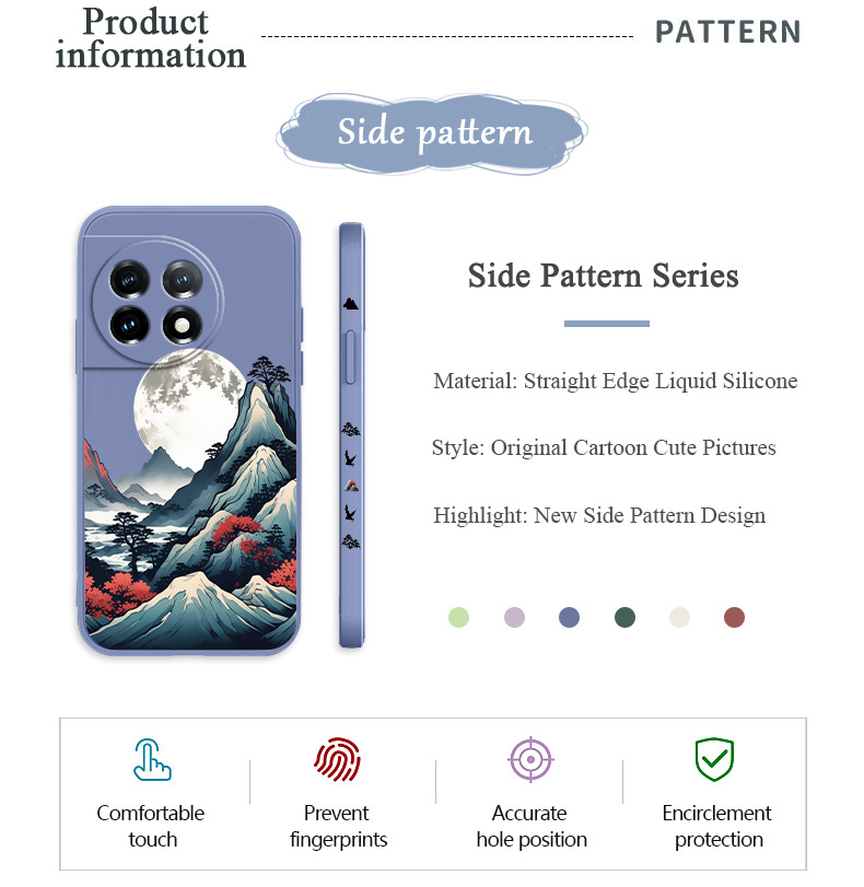 Creative ควัน Mountain สําหรับ OnePlus 13R 13 12R 12 11R 11 10 10T 10R 5G สบายรู้สึกฝาครอบ ...